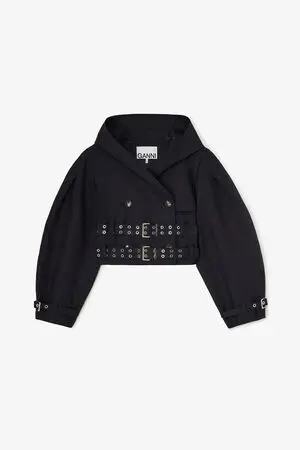 GANNI Trench Jacket - Black