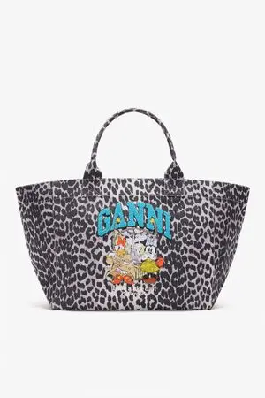 Ganni Silver Tone Totes