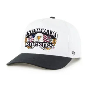 '47 47 Colorado Rockies Americana Eagle Hitch Adjustable Cap - White