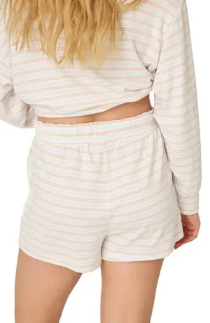 PJ Salvage Jadore Amour Striped Shorts