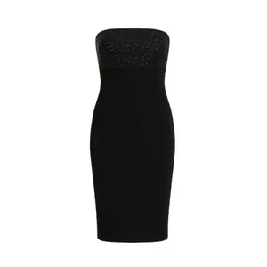 CONQUISTA Straight Strapless Mini Dress