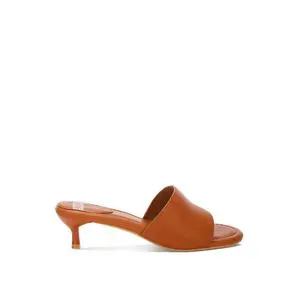 RAG & CO Vizzini Kitten Heel Sandals In Tan By - Orange