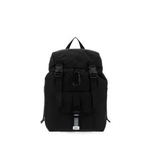 A.p.c. Nylon Buckle Backpack - Black