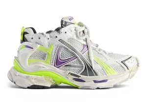 Balenciaga Runner White Neon Yellow Purple - Multicolor