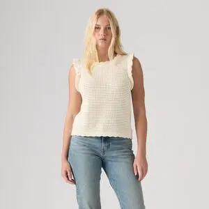 LEVI'S Lulu Flutter Sleeve Sweater Tank