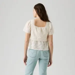 LEVI'S Dom Short-sleeve Lace Blouse