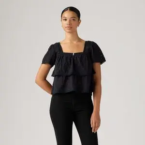 LEVI'S Dom Short-sleeve Lace Blouse