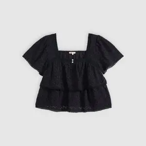 LEVI'S Dom Short-sleeve Lace Blouse