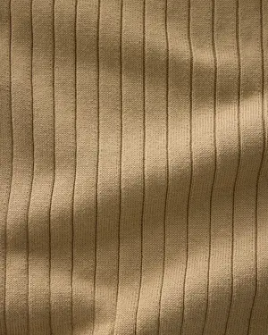 HAVEN WELL WITHIN Organic Cotton Ribbed Short Sleeve Polo Sweater
