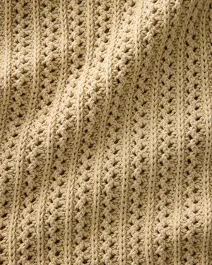 HAVEN WELL WITHIN Textured Cotton Blend V-neck Sweater