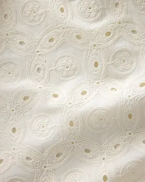 HAVEN WELL WITHIN Organic Cotton Eyelet Short Sleeve Top