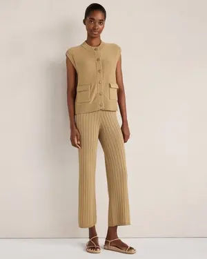 HAVEN WELL WITHIN Organic Cotton Button Front Vest