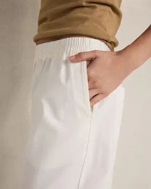 HAVEN WELL WITHIN Organic Cotton Twill Barrel Leg Pants