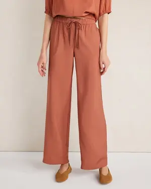HAVEN WELL WITHIN Luxe Modal Relaxed Fit Pants - Mushroom