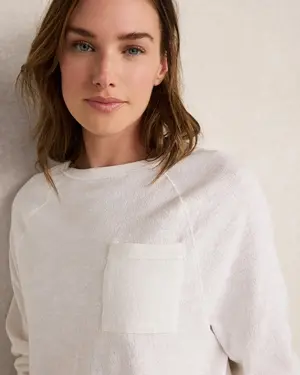 HAVEN WELL WITHIN Cotton Slub Jersey Raglan Top