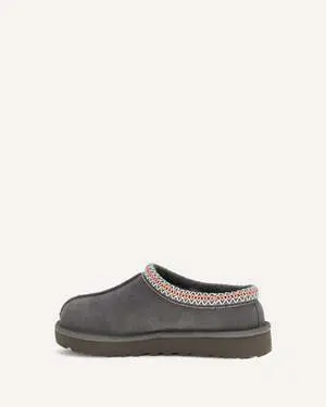 UGG Tasman Ii Suede Mules With Braided Collar - Grey