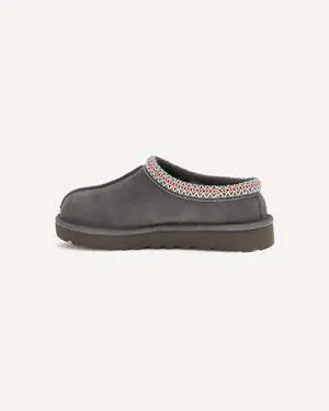 UGG Tasman Ii Suede Mules With Braided Collar - Grey