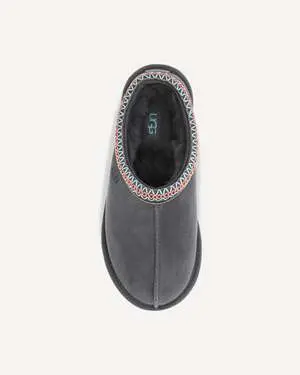 UGG Tasman Ii Suede Mules With Braided Collar - Grey