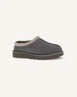 UGG Tasman Ii Suede Mules With Braided Collar - Grey