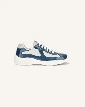 Prada America's Cup Sneakers In Patent Leather And Technical Fabric