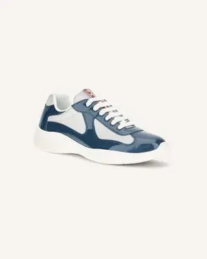 Prada America's Cup Sneakers In Patent Leather And Technical Fabric