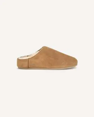 UGG Elea Suede Slip-on Mules - Beige