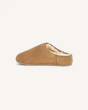 UGG Elea Suede Slip-on Mules - Beige