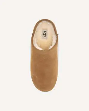 UGG Elea Suede Slip-on Mules - Beige
