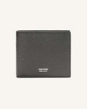 TOM FORD T Line Bifold Wallet In Grained Leather