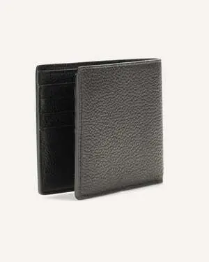 TOM FORD T Line Bifold Wallet In Grained Leather