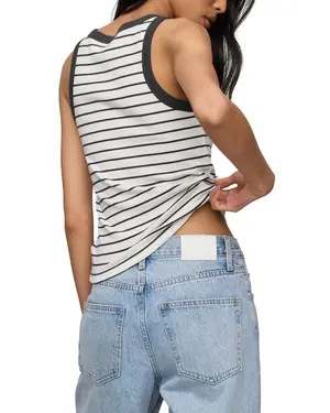 Z Supply Rowe Striped Scoop Tank