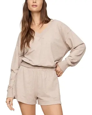 Z Supply The Everyday V Neck Sweater - Heather Ash