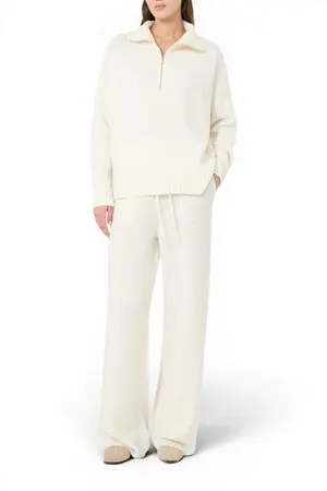 Max Mara Half-zip Long-sleeved Jumper - White