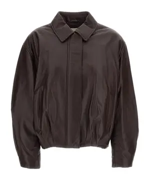 ARMA Long-sleeve Leather Jacket - Brown