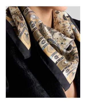 Etro Silk Twill Scarf With Paisley Motif