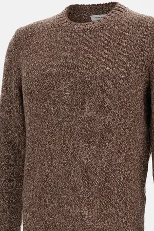 GRAN SASSO Herringbone Crew-neck Sweater