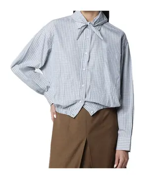 Prada Plaid Shirt - Light Brown