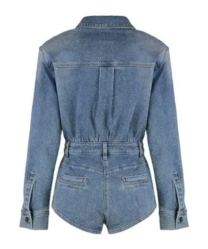 SELF-PORTRAIT Denim Jumpsuit