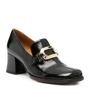 Chie Mihara Buckle-detail Patent Loafers