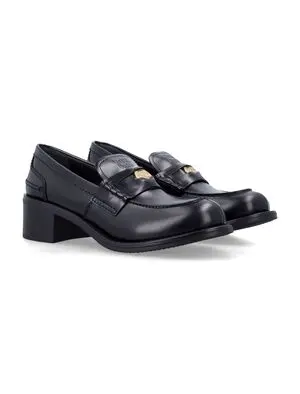 Miu Miu Leather Penny Loafers
