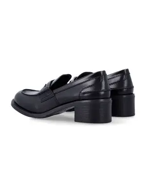 Miu Miu Leather Penny Loafers