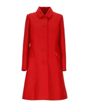 Lorena Antoniazzi Long-sleeved Coat - Red