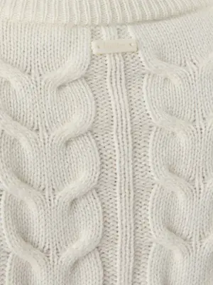 Max Mara Zip Detailed High Neck Jumper