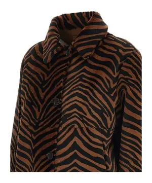 P.a.r.o.s.h Animal-print Leather Jacket