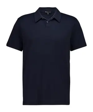 JAMES PERSE Brushed Lotus Polo Shirt - Dark Blue