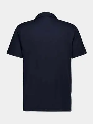 JAMES PERSE Brushed Lotus Polo Shirt - Dark Blue