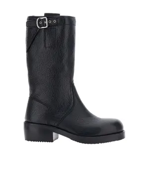 Dries Van Noten Buckled Biker Boots