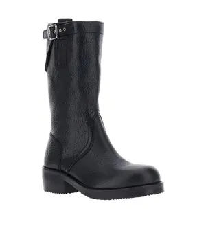 Dries Van Noten Buckled Biker Boots