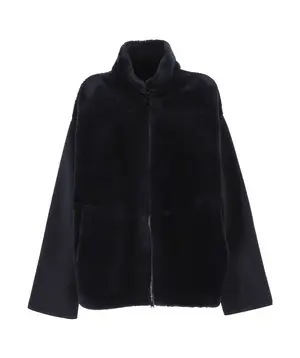 Lorena Antoniazzi High-collar Jacket - Black