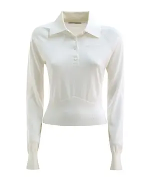 Givenchy Cotton And Silk Long Sleeve Polo